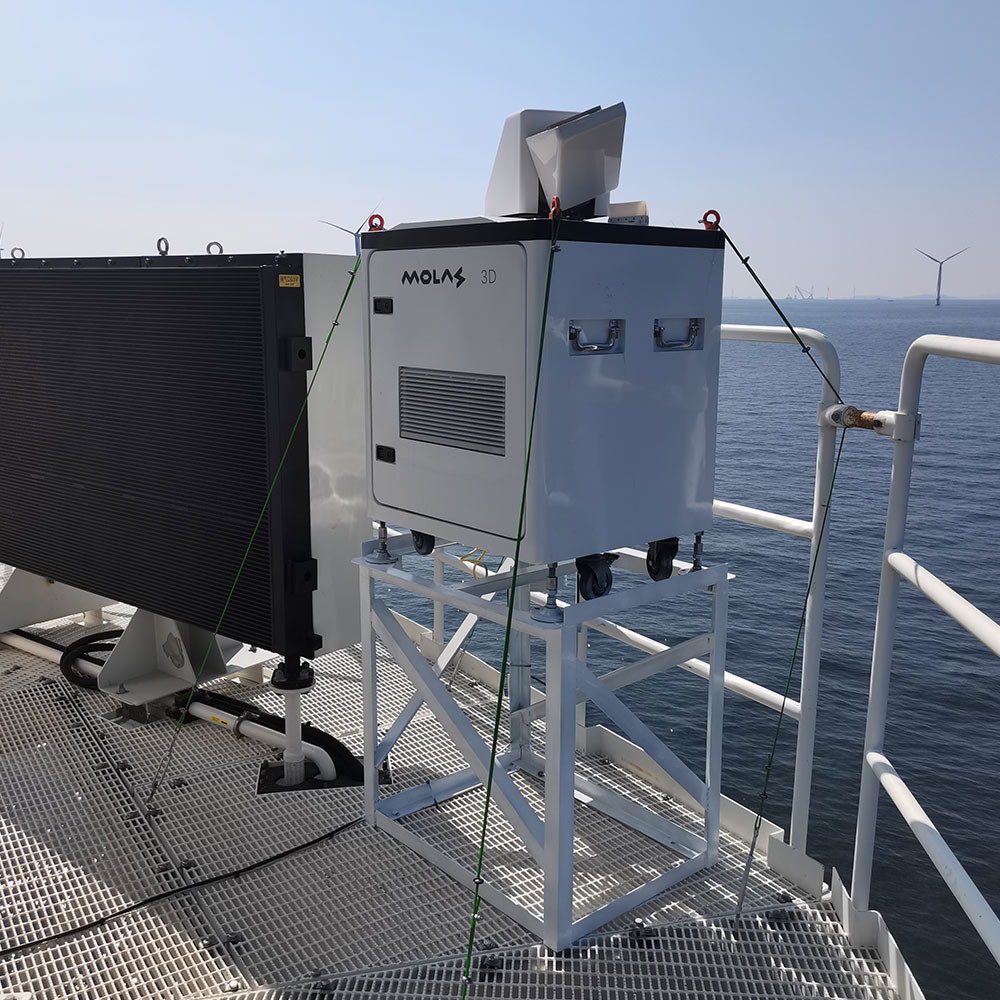 IP54 IP66 Program Scan Wind Measurement Lidar 75m Distance Resolution